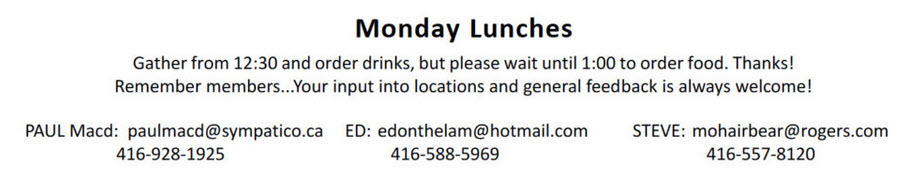 Calendar – Prime Timers Toronto